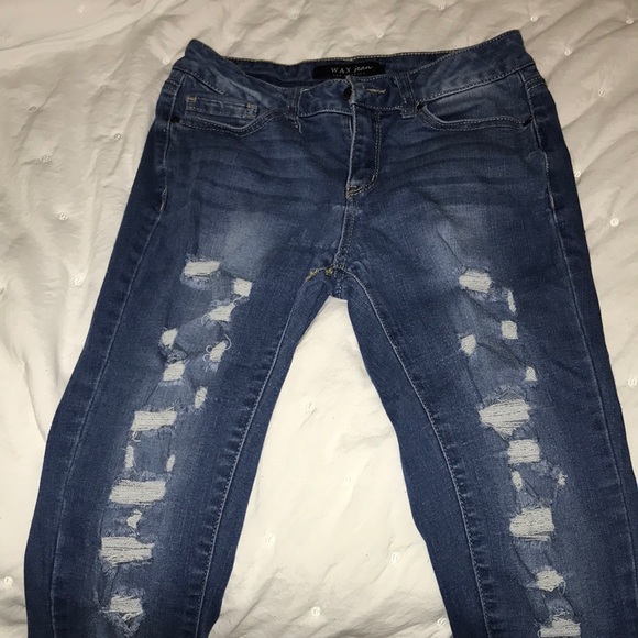 Wax Jean | Jeans | Very Distressed Skinny Jeans | Poshmark